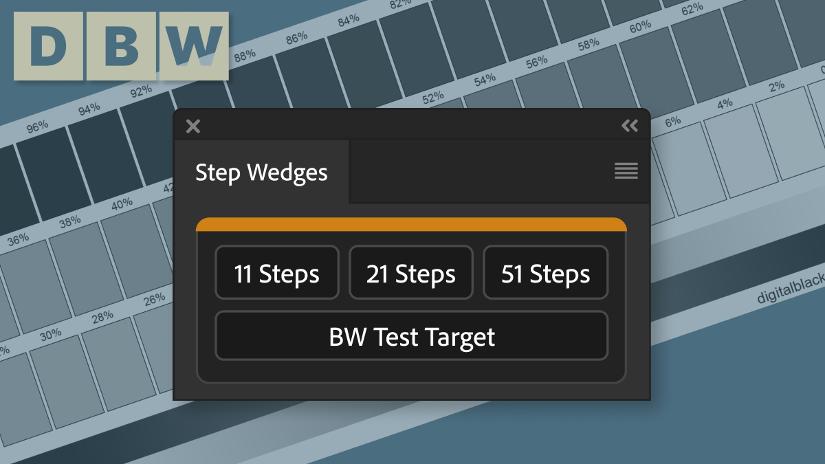 Black And White Printing Process Gray Scale Step Wedges