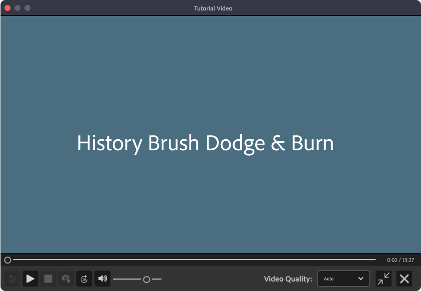 History Brush Dodge & Burn Tool Photoshop Plugin
