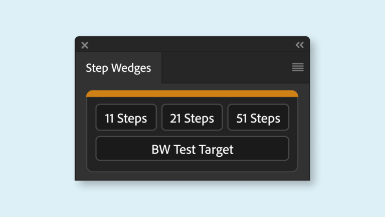 Step Wedges Plugin For Black And White Printing Process